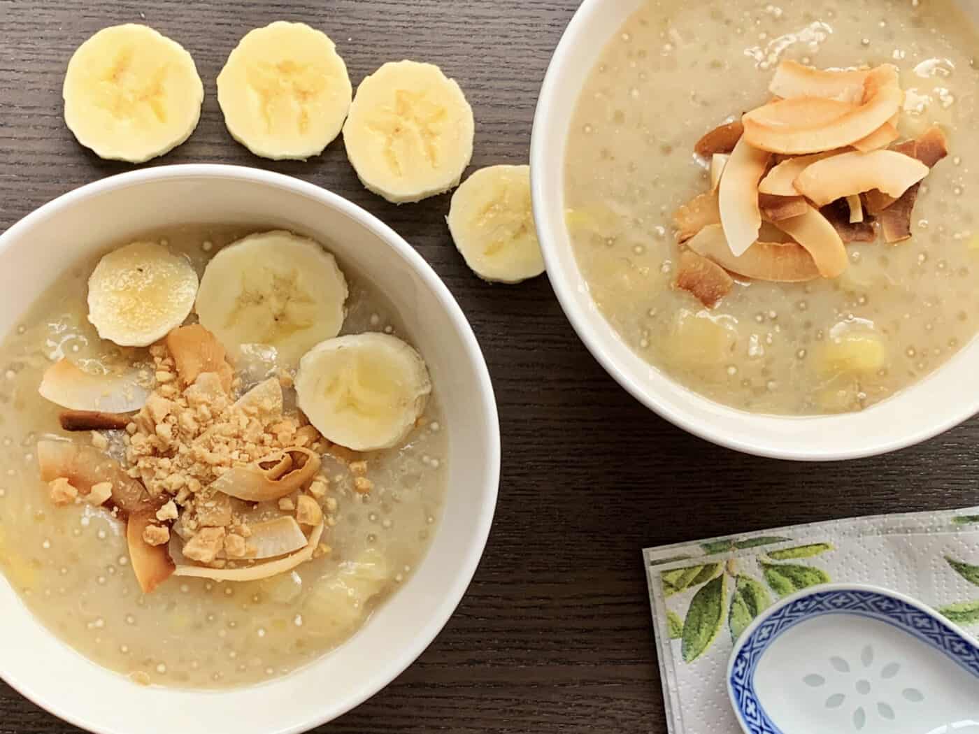 Banana Tapioca Pudding - Chè Chuối - Veggie Anh