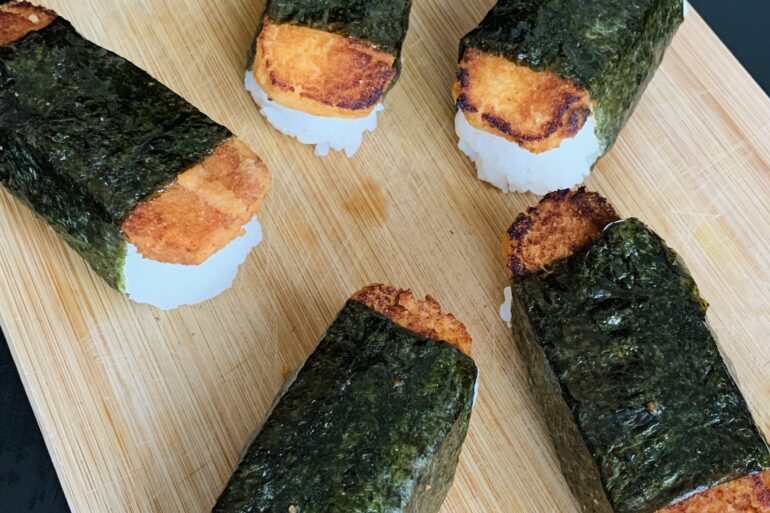 Vegan Spam Musubi - Veggie Anh