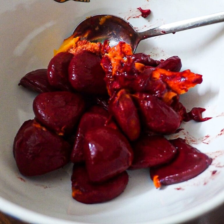 Vietnamese Red Sticky Rice (Xôi Gấc) - Veggie Anh