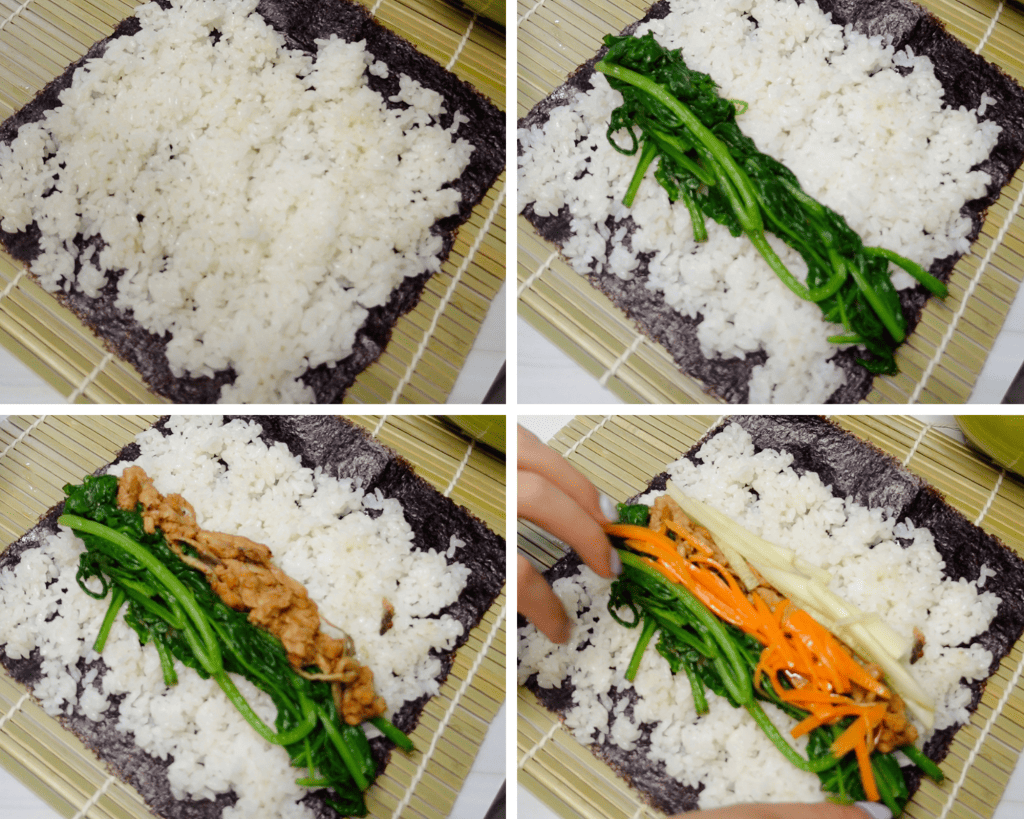 Bulgogi Kimbap with Tempeh (Vegan) - Veggie Anh