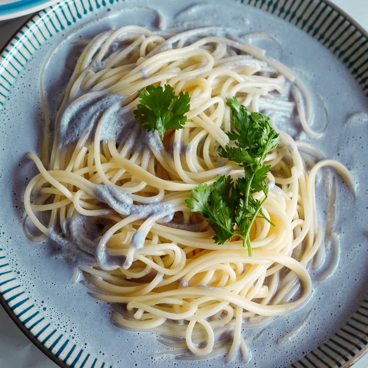 Blue Pasta (from Butterfly Pea Flowers) - Veggie Anh