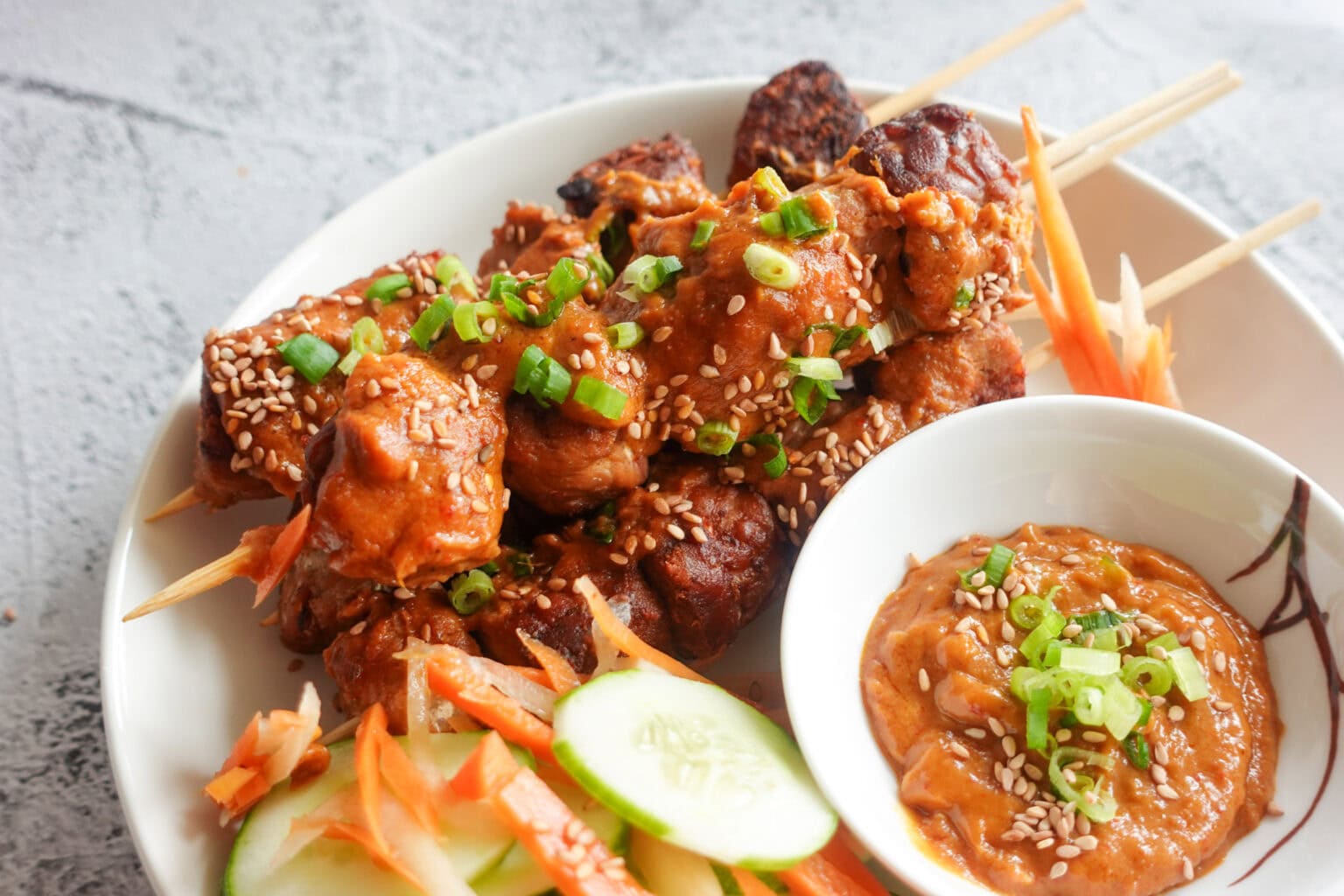 Tempeh Satay (Vegan Satay Skewers) - Veggie Anh